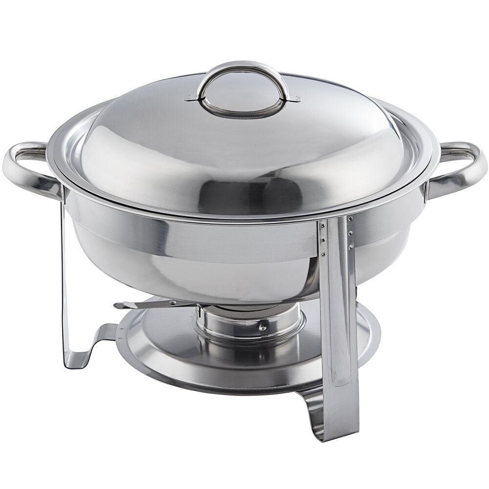 Choice Deluxe Round Chafer (4 Qt): Shop WebstaurantStore