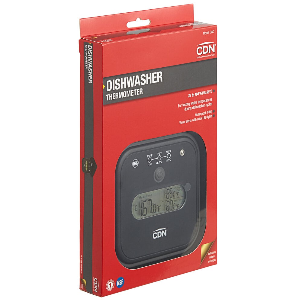 CDN DW2 4 13/16" ProAccurate Dishwasher Plate Thermometer