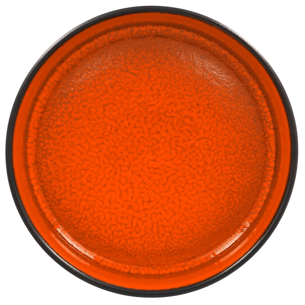 RAK Porcelain FRNOBW14OR Fire 23 oz. Orange Round Porcelain Stackable ...