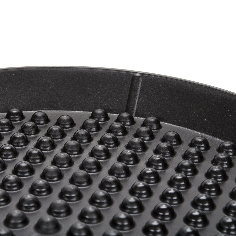 HS Inc. HS1033 12" Charcoal Polypropylene Pizza Pleezer Pizza Tray - 12 ...