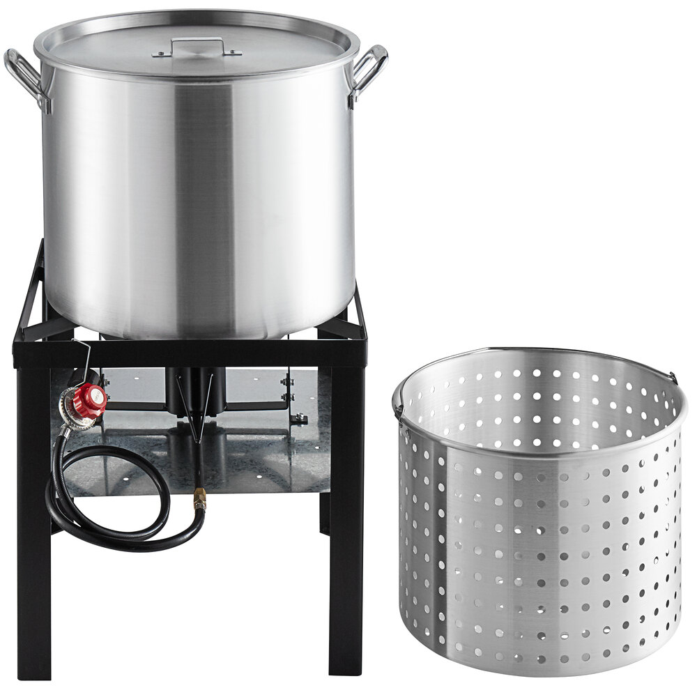 Backyard Pro 80 Qt. Aluminum Outdoor Seafood Boiler / Steamer Kit ...