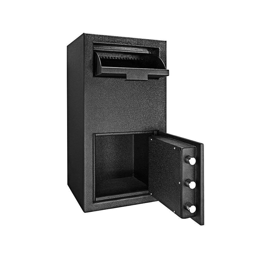Barska AX12590 14" x 14" x 27" Black Steel Large Depository Security ...