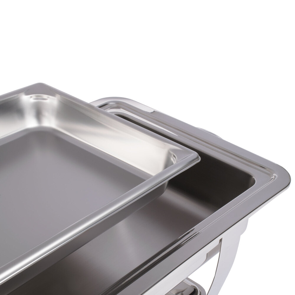 Vollrath 46518 9 Qt. Orion Lift-Off Rectangular Chafer Full Size