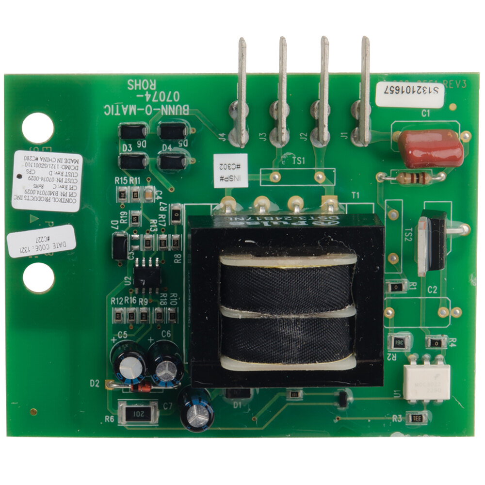 Bunn 07074.1029 Liquid Level Control Board for Coffee Brewers - 240V