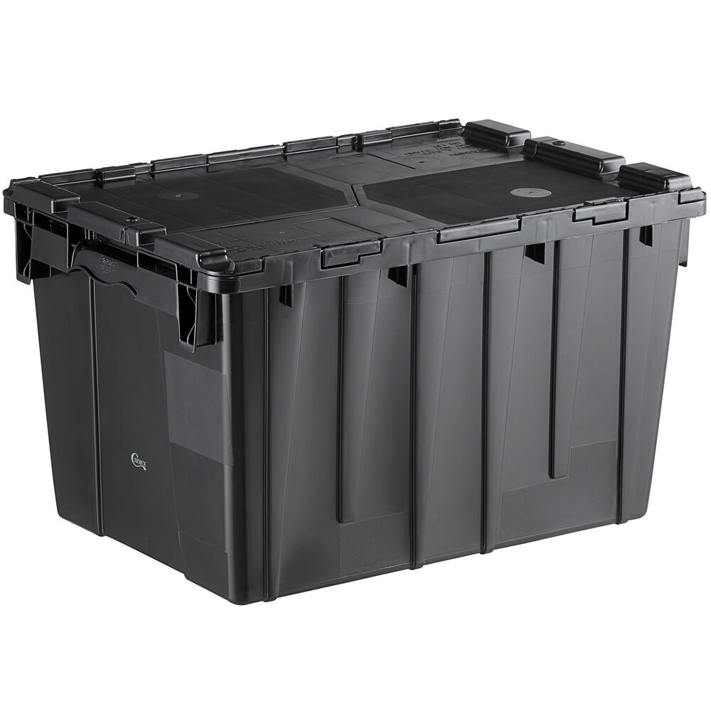 choice-19-13-16-x-14-x-12-15-16-medium-stackable-black-chafer-tote-storage-box-with