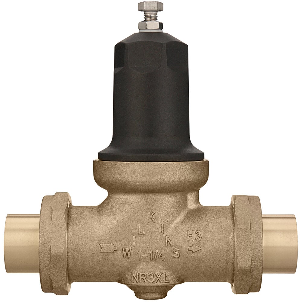 Zurn 114-NR3XLDUC 1 1/4" Double Union Copper Sweat Connection Water ...