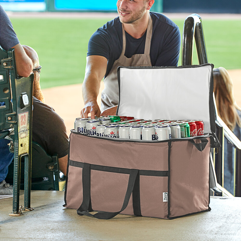 Choice Insulated Cooler Bag / Soft Cooler, Brown Nylon