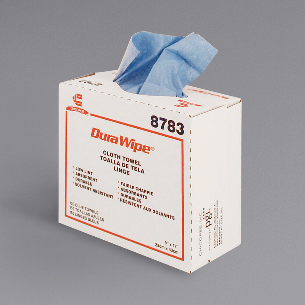 Chicopee 8783 Veraclean 9" x 17" Blue Medium-Duty Pop-Up Box Smooth ...