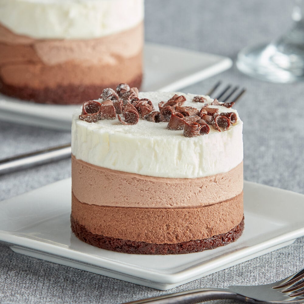 David's Cookies Annie's 5.75 oz. Chocolate Trilogy Cake - 24/Case