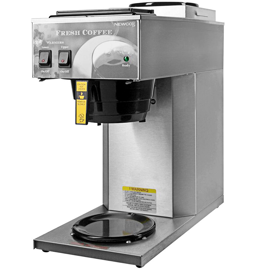 Newco 101772 AK-2 Pourover Coffee Brewer with 2 Warmers - 120V
