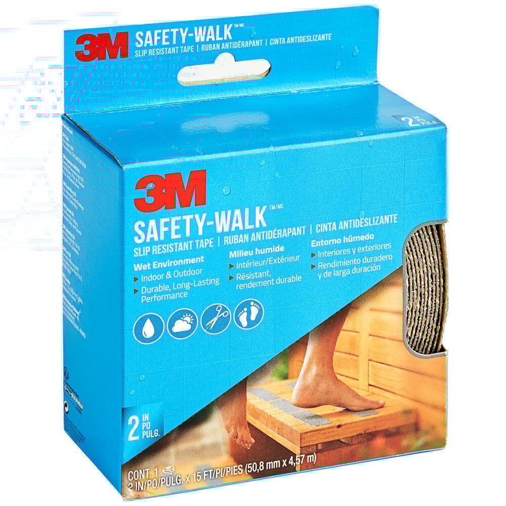 3M Safety-Walk Slip-Resistant Grey Tape: WebstaurantStore