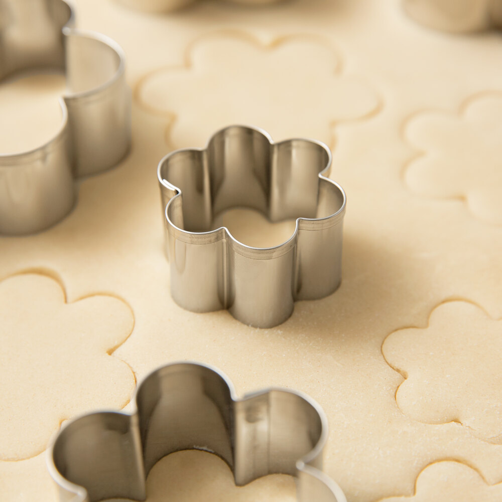 Ateco 7806 6-Piece Stainless Steel Plain Daisy Cutter Set