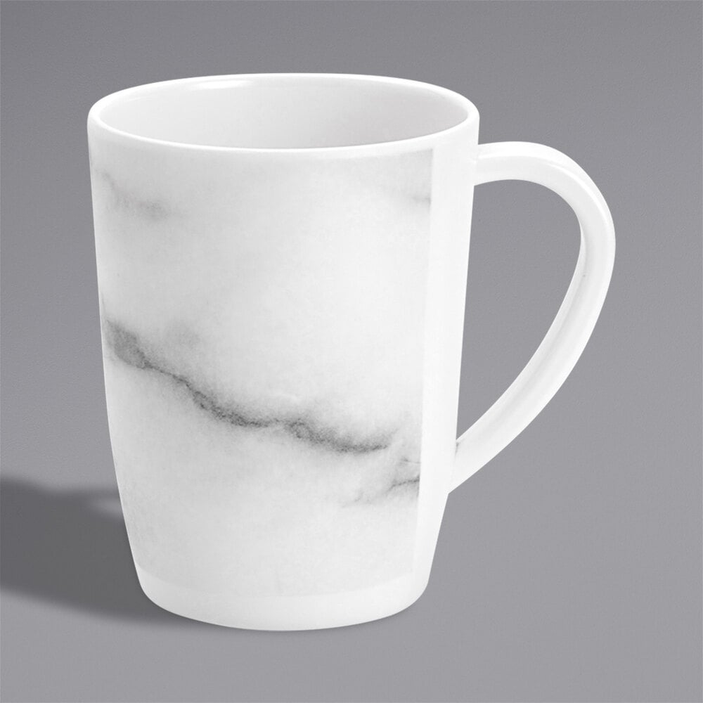 Bon Chef Matte Marble 12 oz. Melamine Coffee Mug