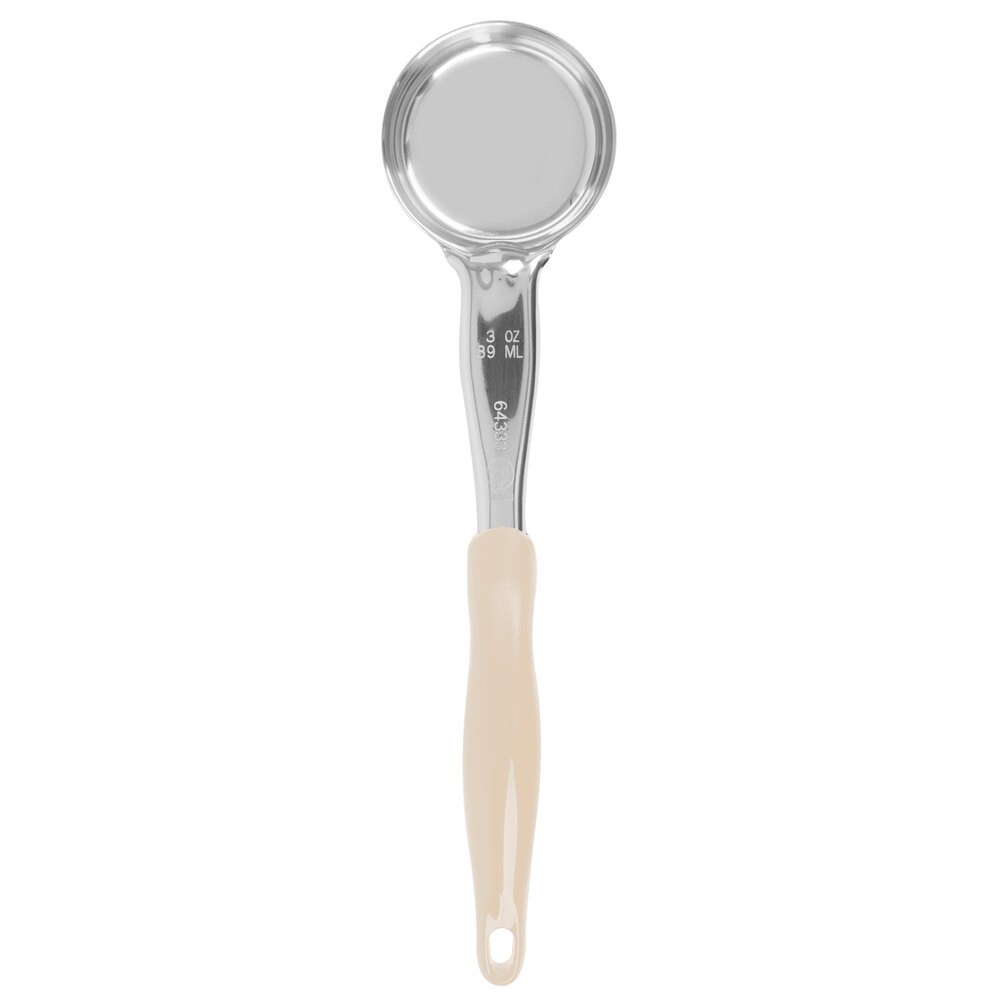 Vollrath 6433335 Jacob's Pride 3 oz. Ivory Solid Round Spoodle® Portion ...