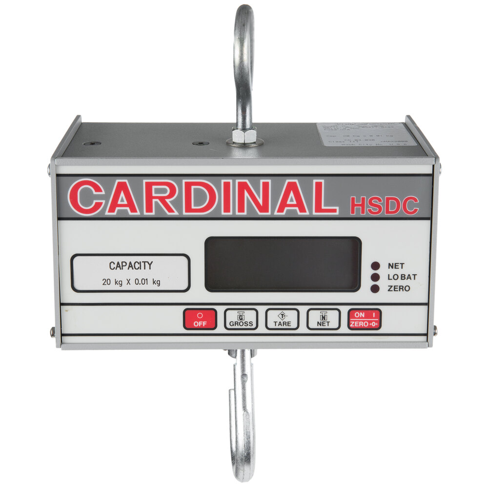 Cardinal Detecto HSDC-20KG 20 kg. Digital Hanging Scale, Legal for Trade