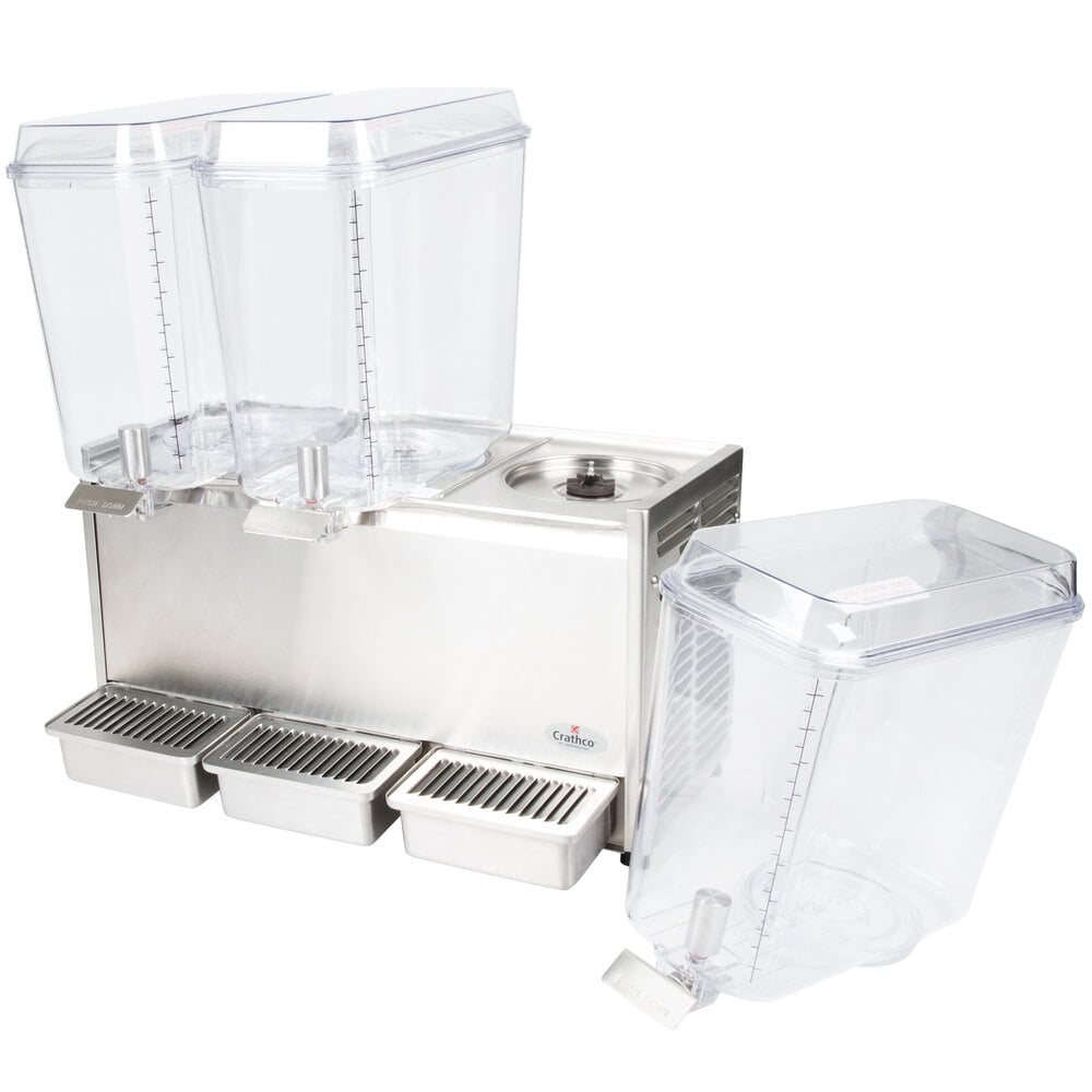 Crathco D35-3 Classic Bubbler Series Triple 5 Gallon Bowl Stainless ...