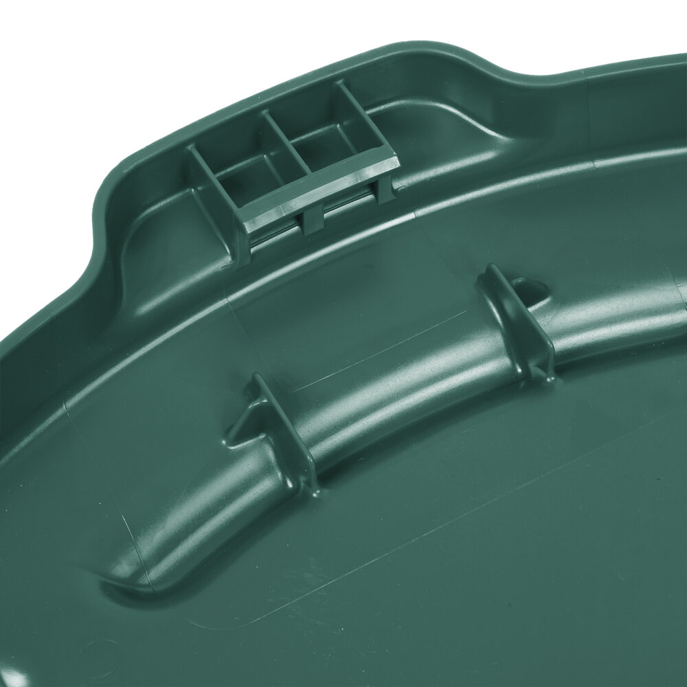 Rubbermaid FG265400DGRN BRUTE Green 55 Gallon Round Trash Can Lid