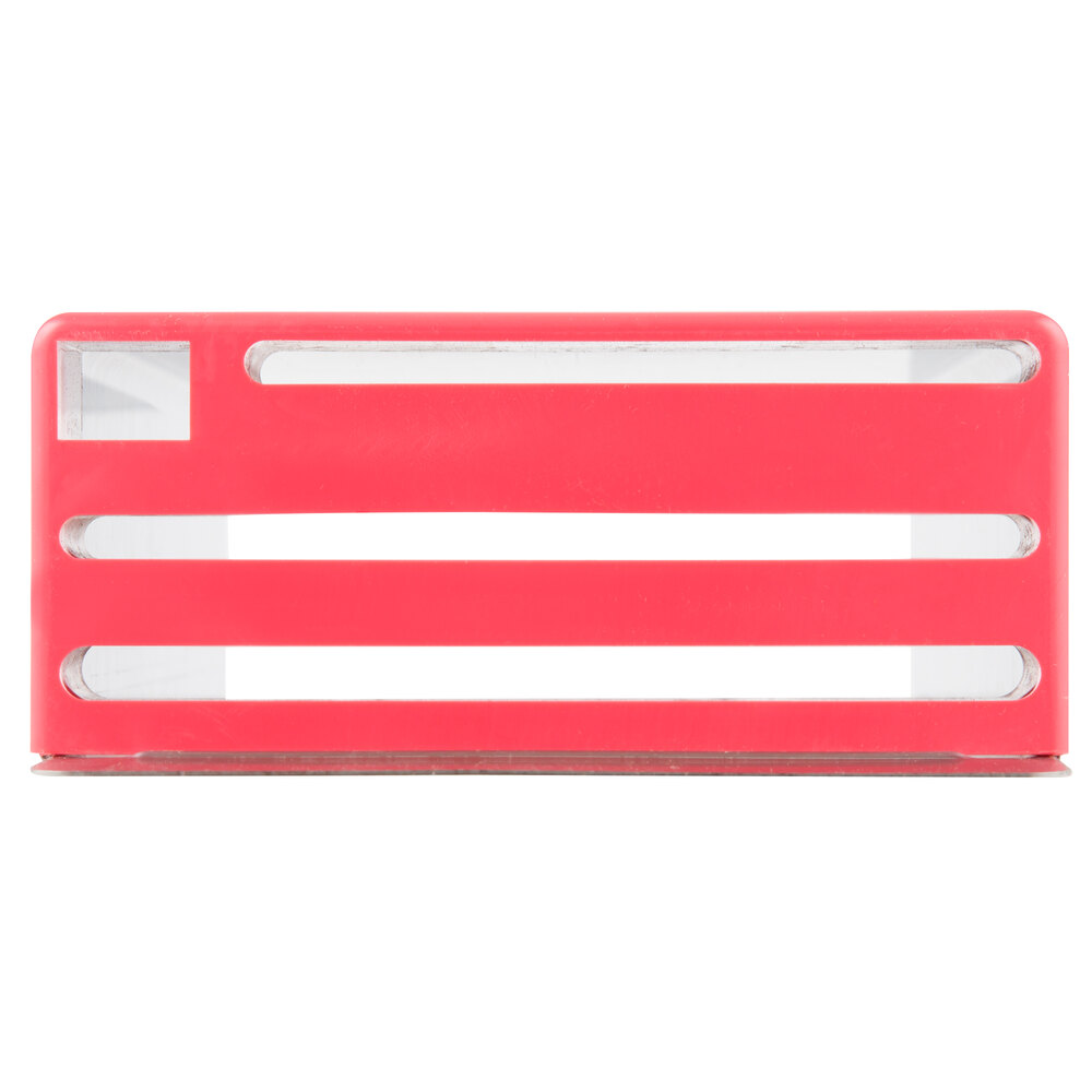 Edlund KR-50R 12" HACCP Enclosed Stainless Steel Knife Rack with Red Insert