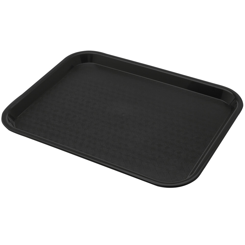 Carlisle CT101403 Cafe 10 X 14 Black Standard Plastic Fast Food Tray Carlisle CT101403 Cafe 10 X 14 Black Standard Plastic Fast Food Tray