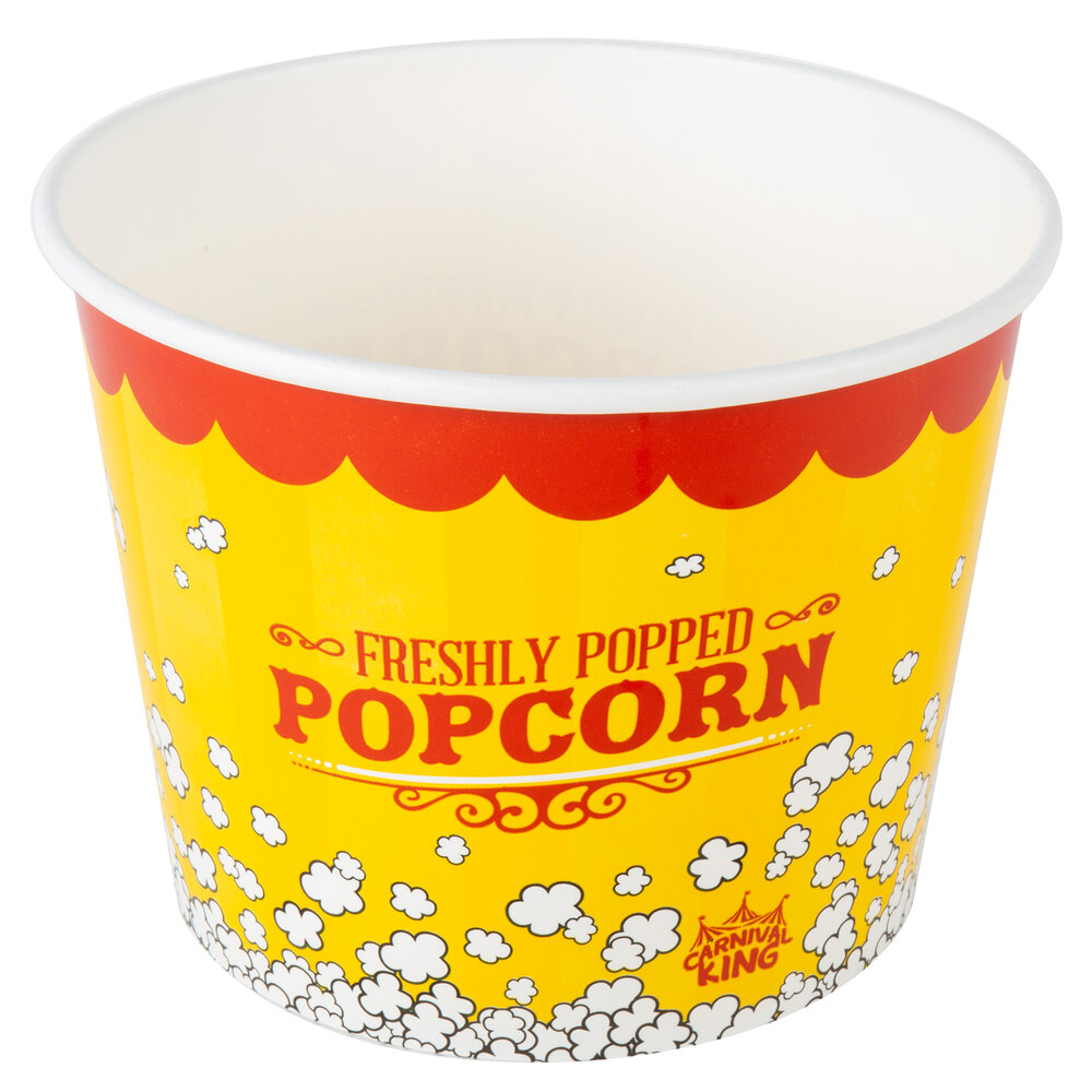 Carnival King 85 oz. Popcorn Bucket - 150/Case