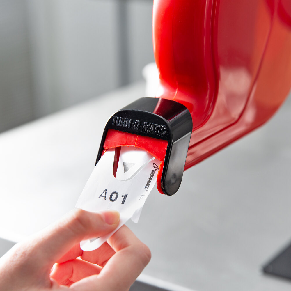 Turn-O-Matic T80 White 3 Digit Take a Number Ticket Roll for D80 Ticket ...