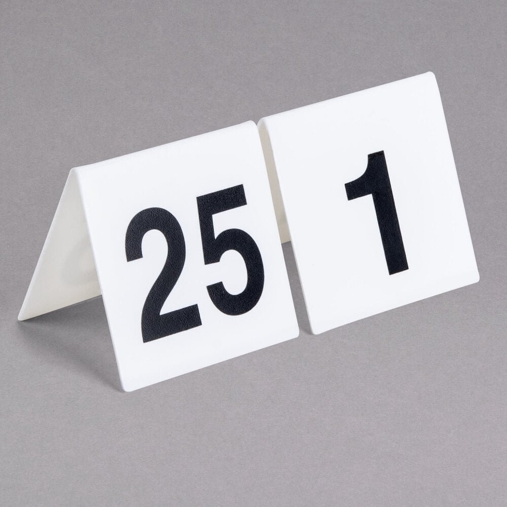 GET NUM-1-25 Numbers 1 Through 25 Table Tent Number