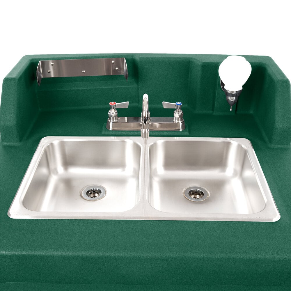 Cambro KSC402519 Green CamKiosk Portable Self-Contained Hand Sink Cart ...