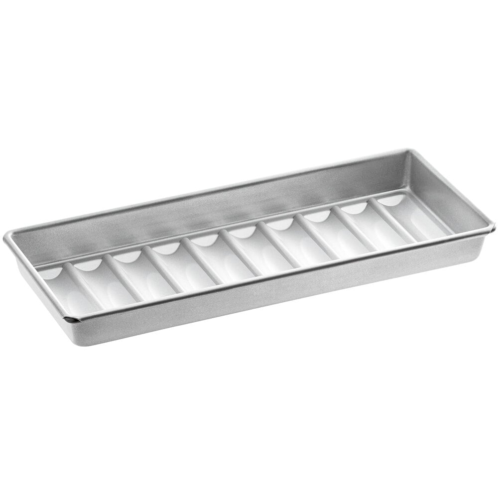 USA Pan 22100 New England Glazed Aluminized Steel Hot Dog Bun Pan