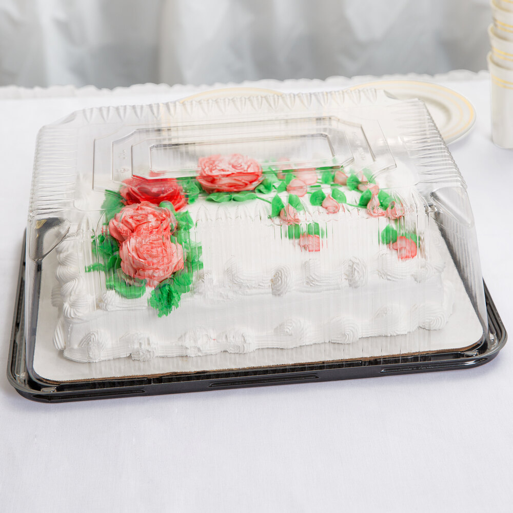 D&W Fine Pack G85-1 1/4 Size 2-3 Layer Sheet Cake Display Container ...