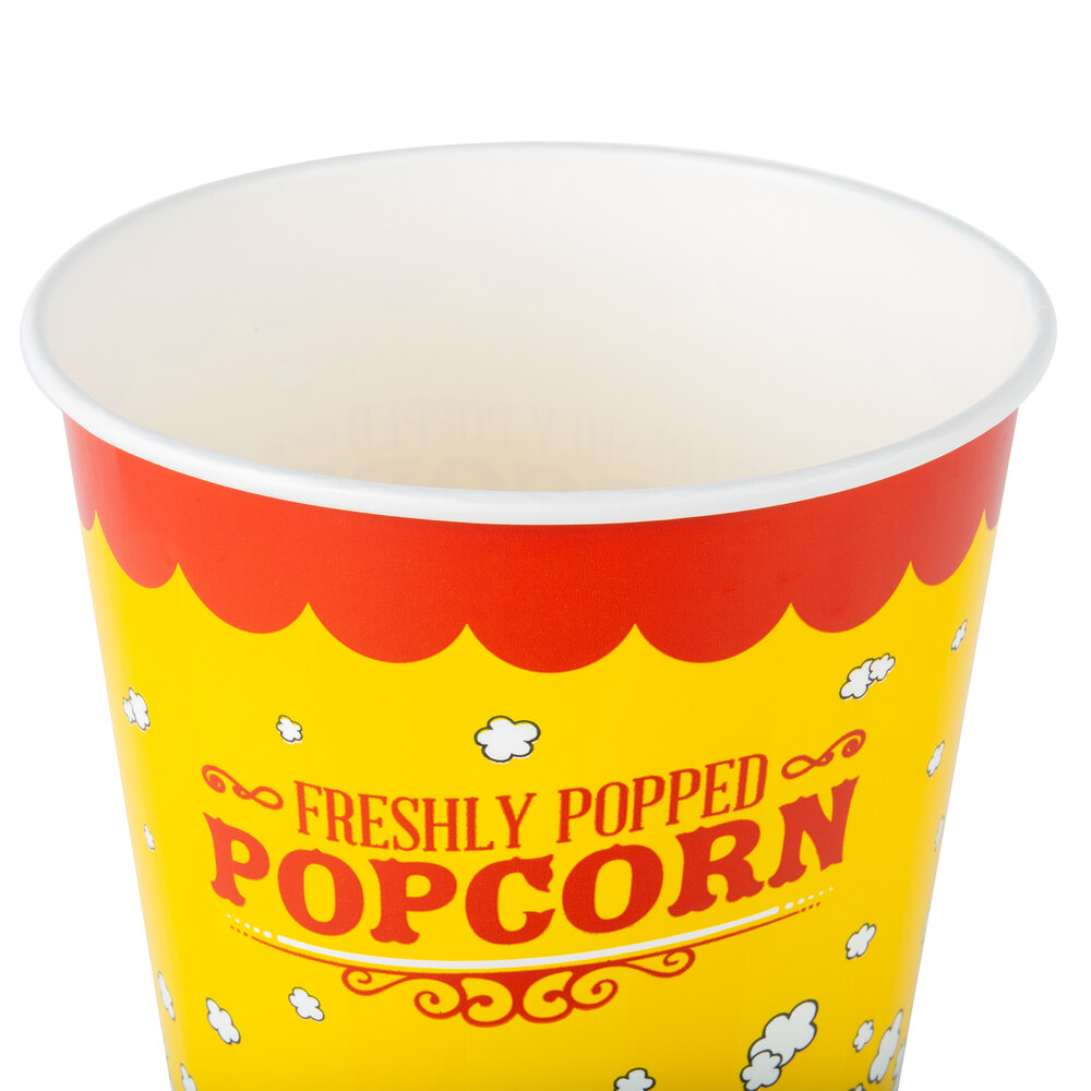 Carnival King 130 oz. Popcorn Bucket - 25/Pack