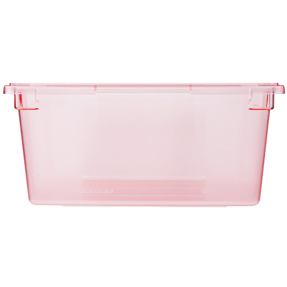 Carlisle 10623C05 StorPlus Red Food Storage Box - 26" x 18" x 12"
