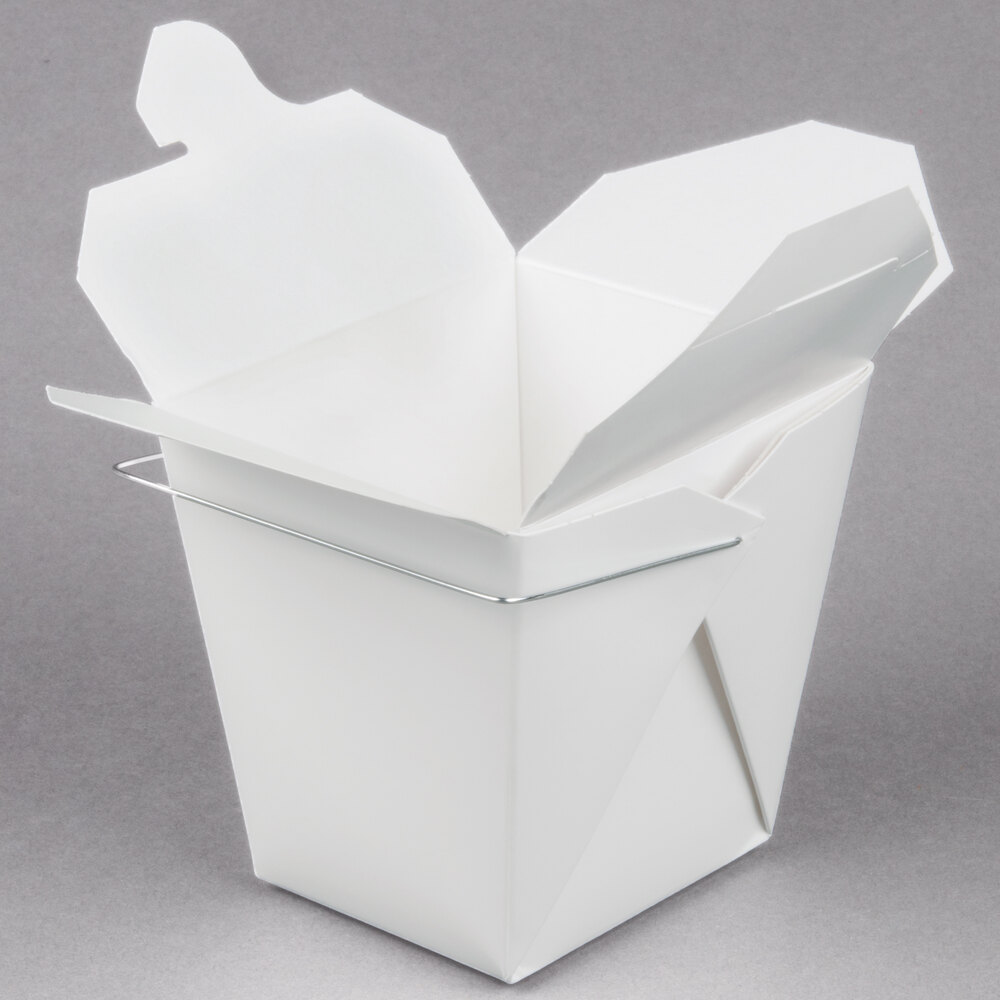 Fold-Pak 26WHWHITEM 26 oz. White Chinese / Asian Paper Take-Out ...