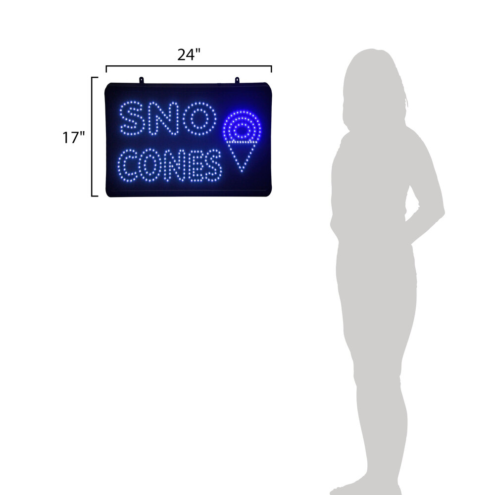 Paragon 1097 LED Snow Cone Sign