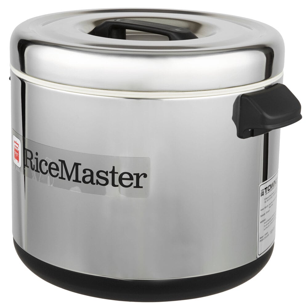 Town 56913S 96 Cup (48 Cup Raw) 18 Qt. Sushi Rice Container with ...