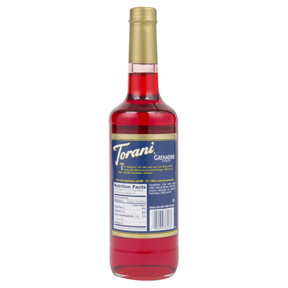 Torani Grenadine Syrup - 750 mL: Shop at WebstaurantStore