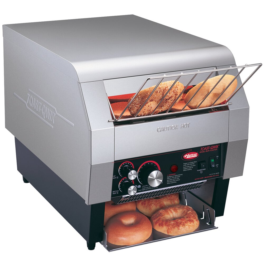 Hatco TQ-400BA Toast Qwik One Side Conveyor Toaster - 2" Opening, 120V