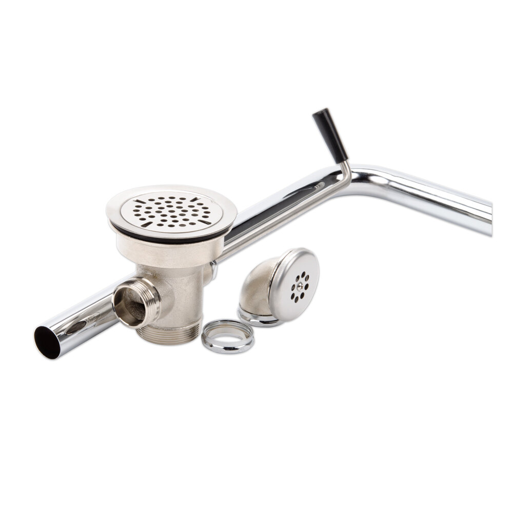 Regency Twist Handle Waste Valve with Overflow - 3 1/2" Sink Opening