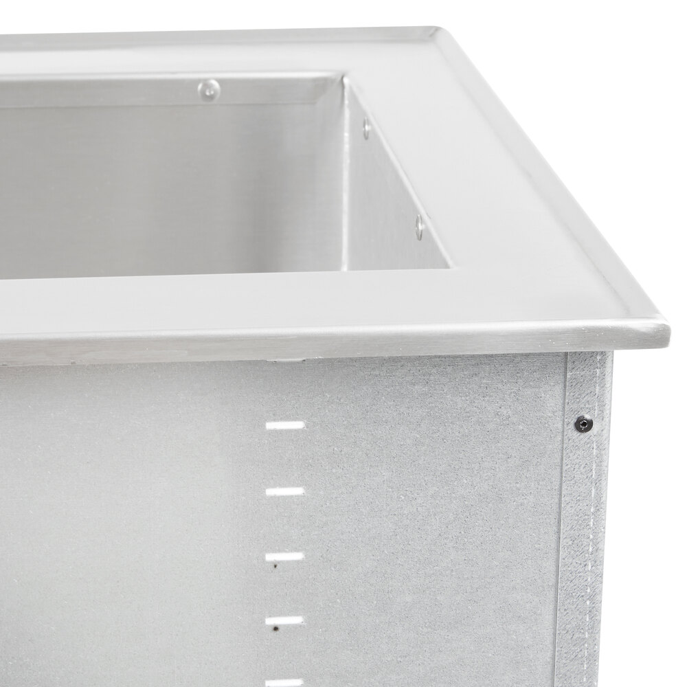 Vollrath 36654 Short Side Two Pan Ice-Cooled Drop In Cold Food Well