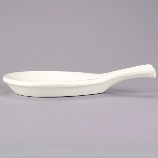 Tuxton BEP-100 DuraTux 12 oz. Ivory (American White) China Fry Pan ...