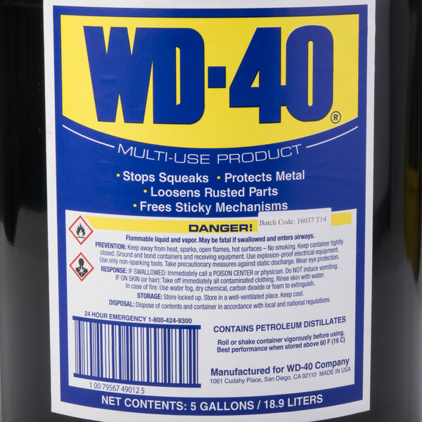 WD-40 49012 5 gallon / 640 oz. Heavy Duty Lubricant
