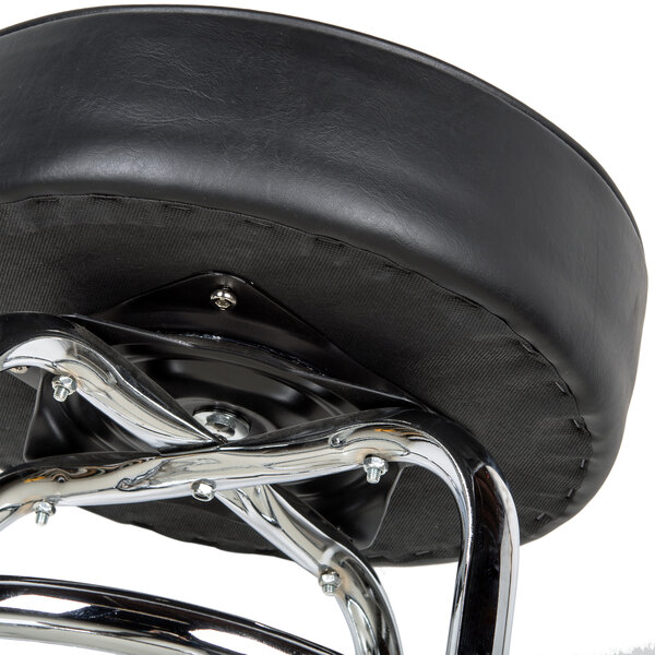 Lancaster Table & Seating Double Ring Bar Stool - Black