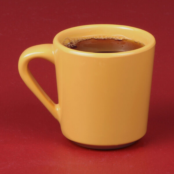 Elite Global Solutions DC-Y Rio Yellow 10 oz. Melamine Mug - 6/Case