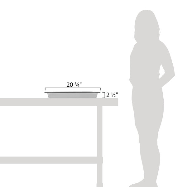 Vollrath 70022 Super Pan V® Full Size 2 1/2" Deep Anti-Jam Stainless ...