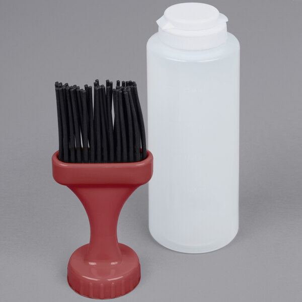 Chef Master 8 oz. Basting Bottle with Silicone Brush and Storage Cap