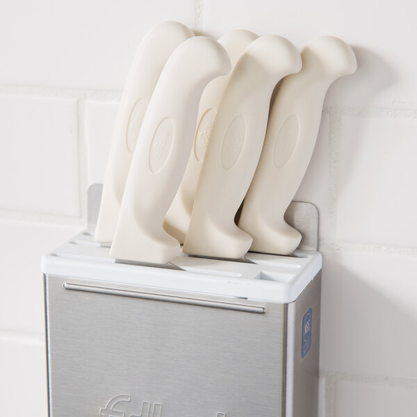 Edlund KR-50W 12" HACCP Enclosed Stainless Steel Knife Rack with White ...