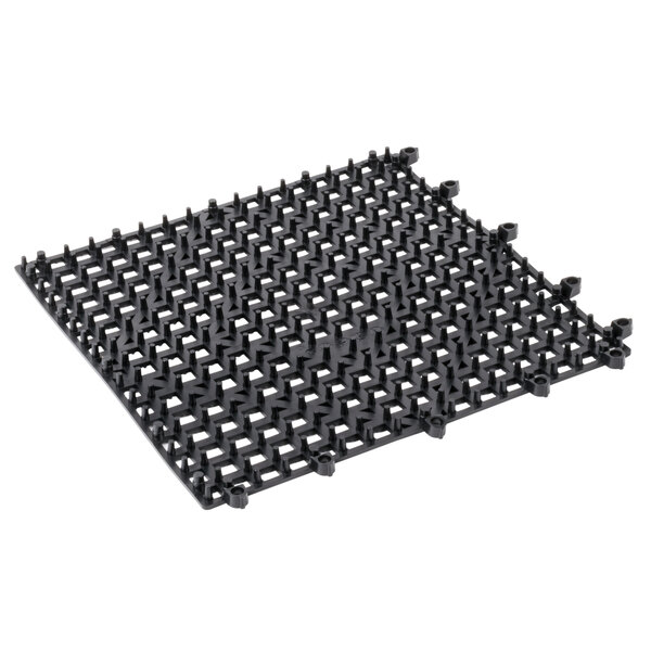 San Jamar VM5280BK-12 Versa-Mat® 12" x 12" Black Interlocking Bar ...