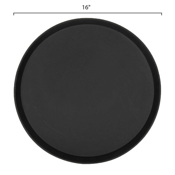 Cambro 1600TL110 Treadlite 16" Round Black Non-Skid Treadlite ...