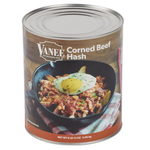 Vanee 690VS #10 Can Corned Beef Hash - 6/Case