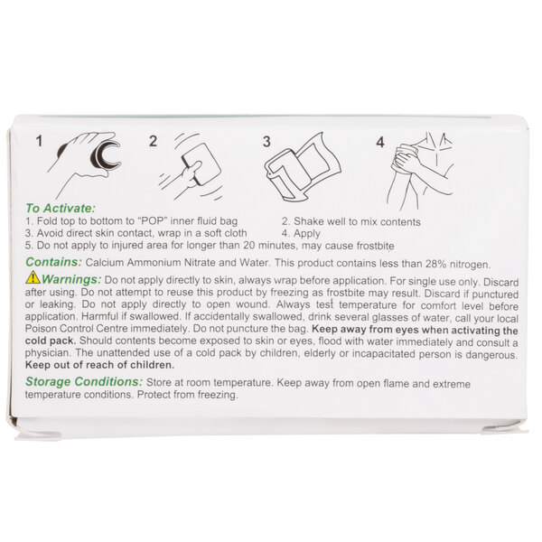 Medique 72401 Medi-First 4" x 6" Instant Ice Pack / Cold Compress