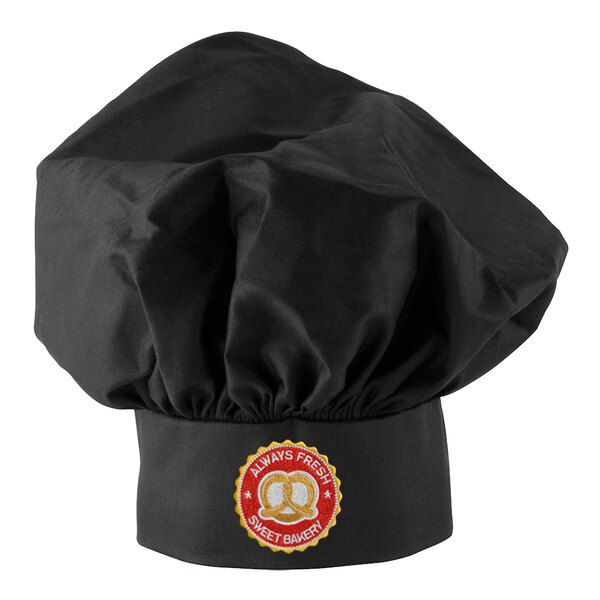 Choice 13" Black Customizable Chef Hat